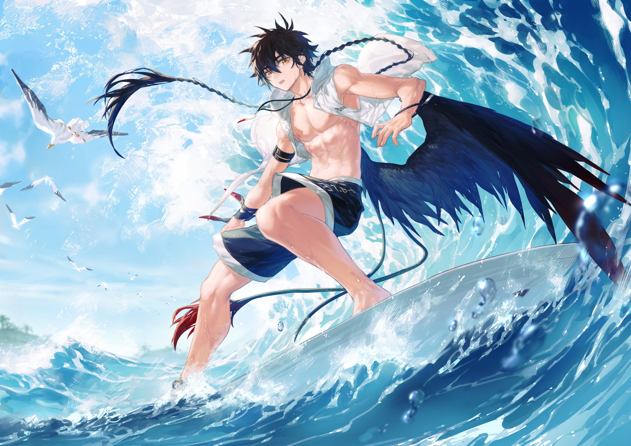 Arsh on Twitter: "给解神者画的一周年贺图🍻 https://t.co/eOnPQhX15p" / Twitter