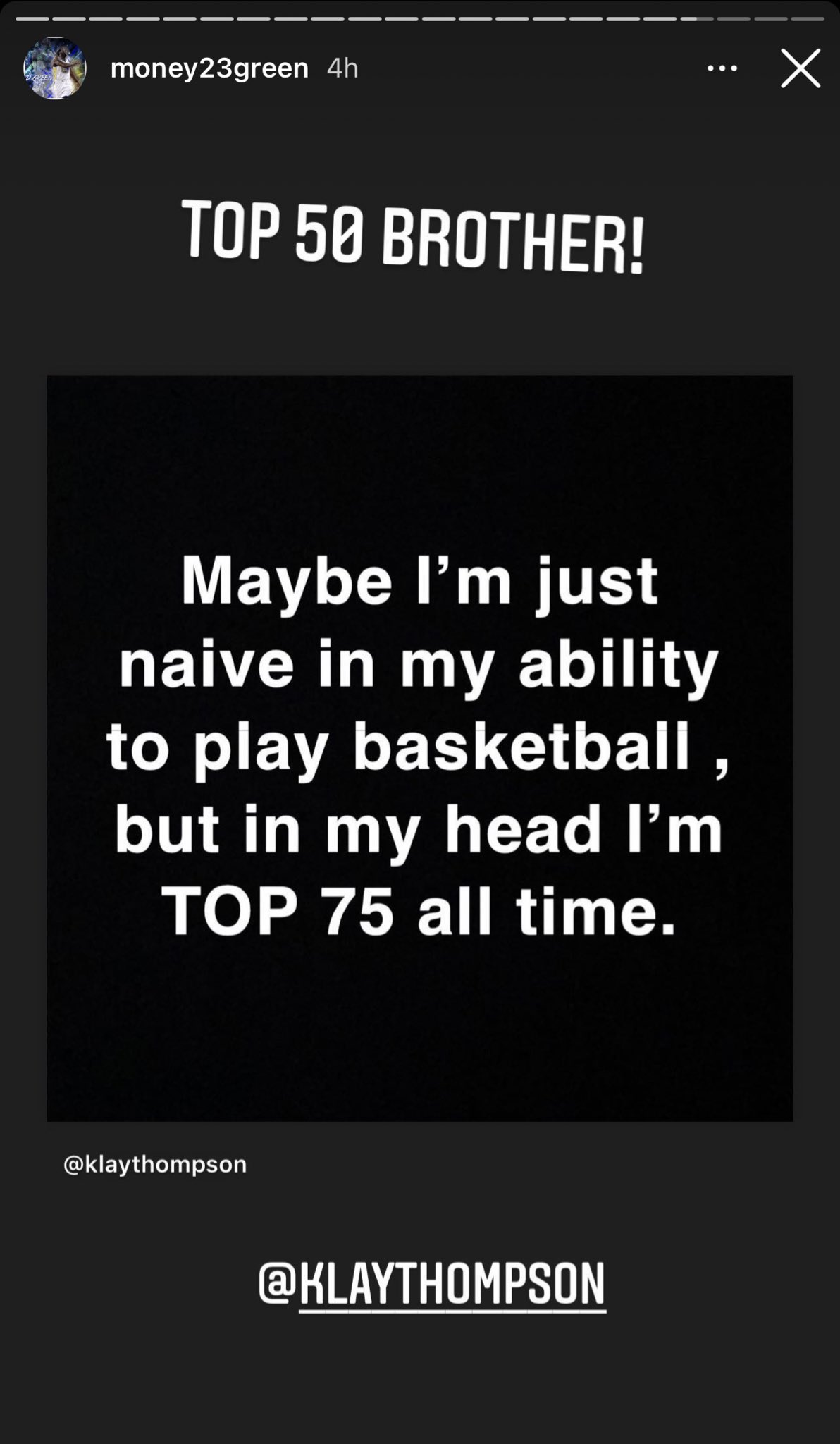 ClutchPoints on Twitter: "Draymond Green chimes in, saying Klay Thompson should be top-50 all ...