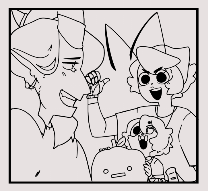 「Thinking about this comic I did last year Missing them gre」🌊 ÑOQUIの漫画