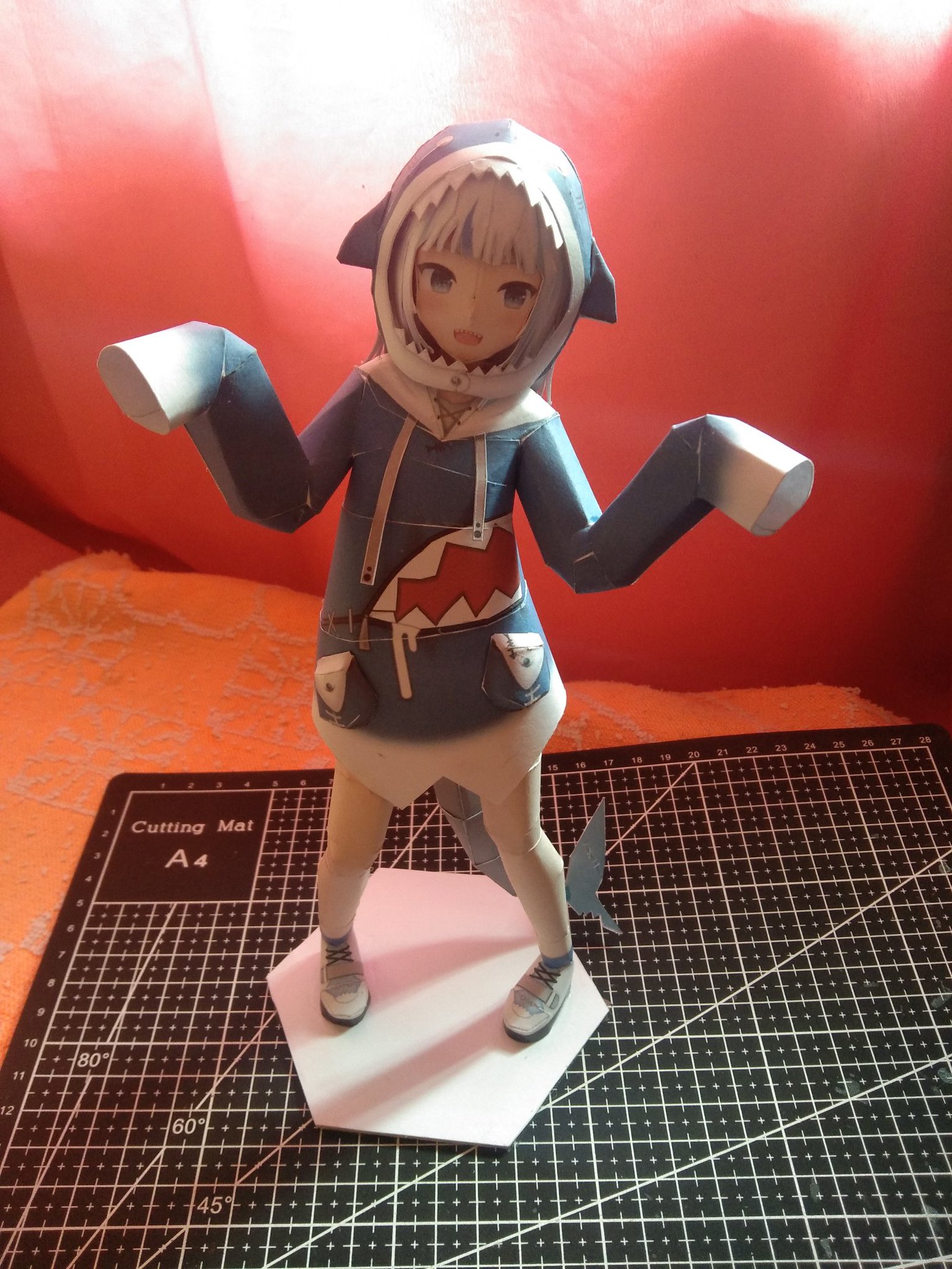 Vtuber Gawr Gura Papercraft Pepakura 3d Model Paper Etsy | My XXX Hot Girl