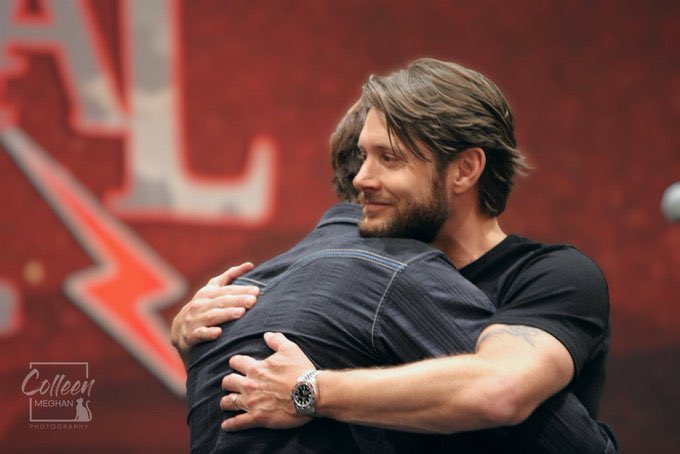 Jared Padalecki And Jensen Ackles Hugging