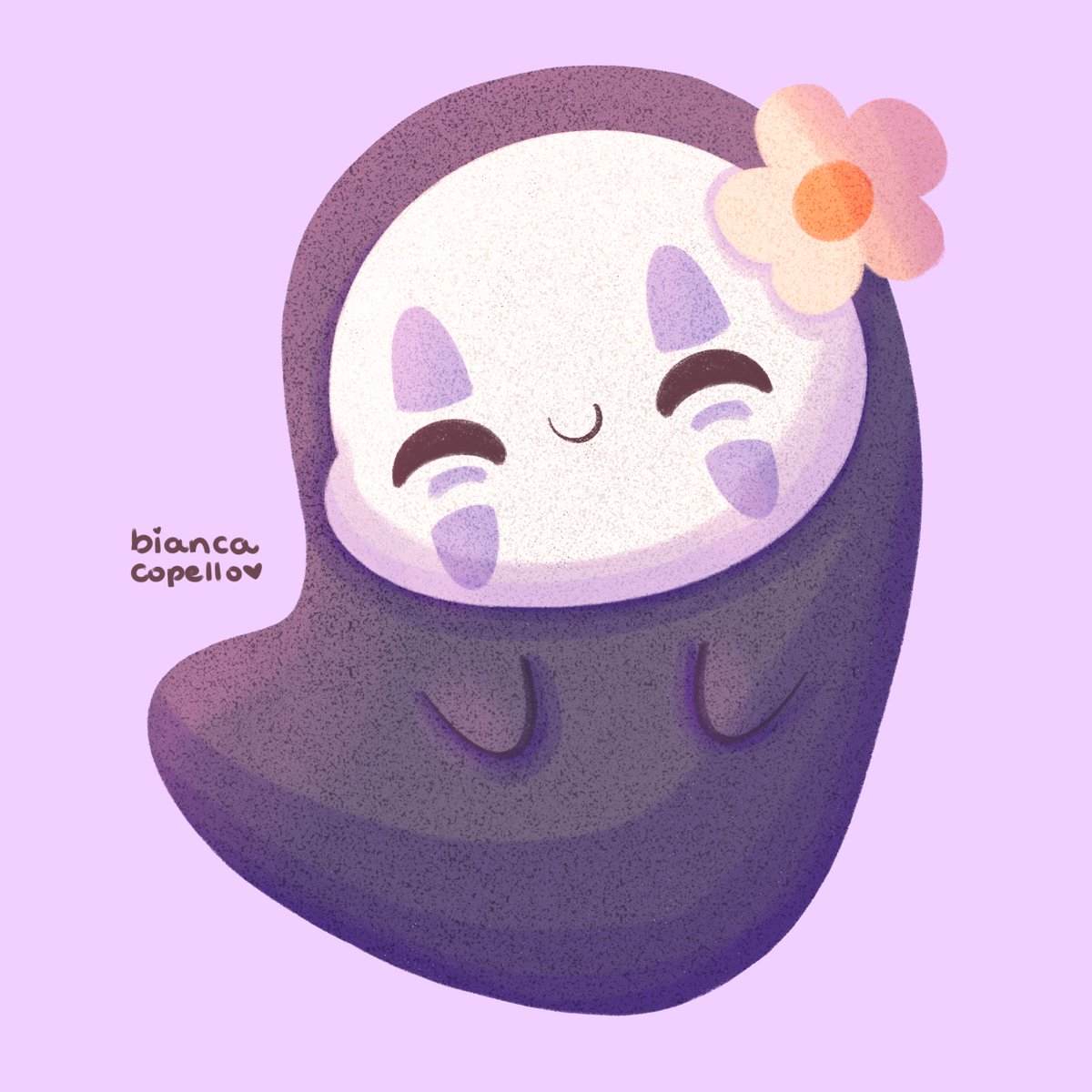 I drew a cute Faceless! : r/ghibli