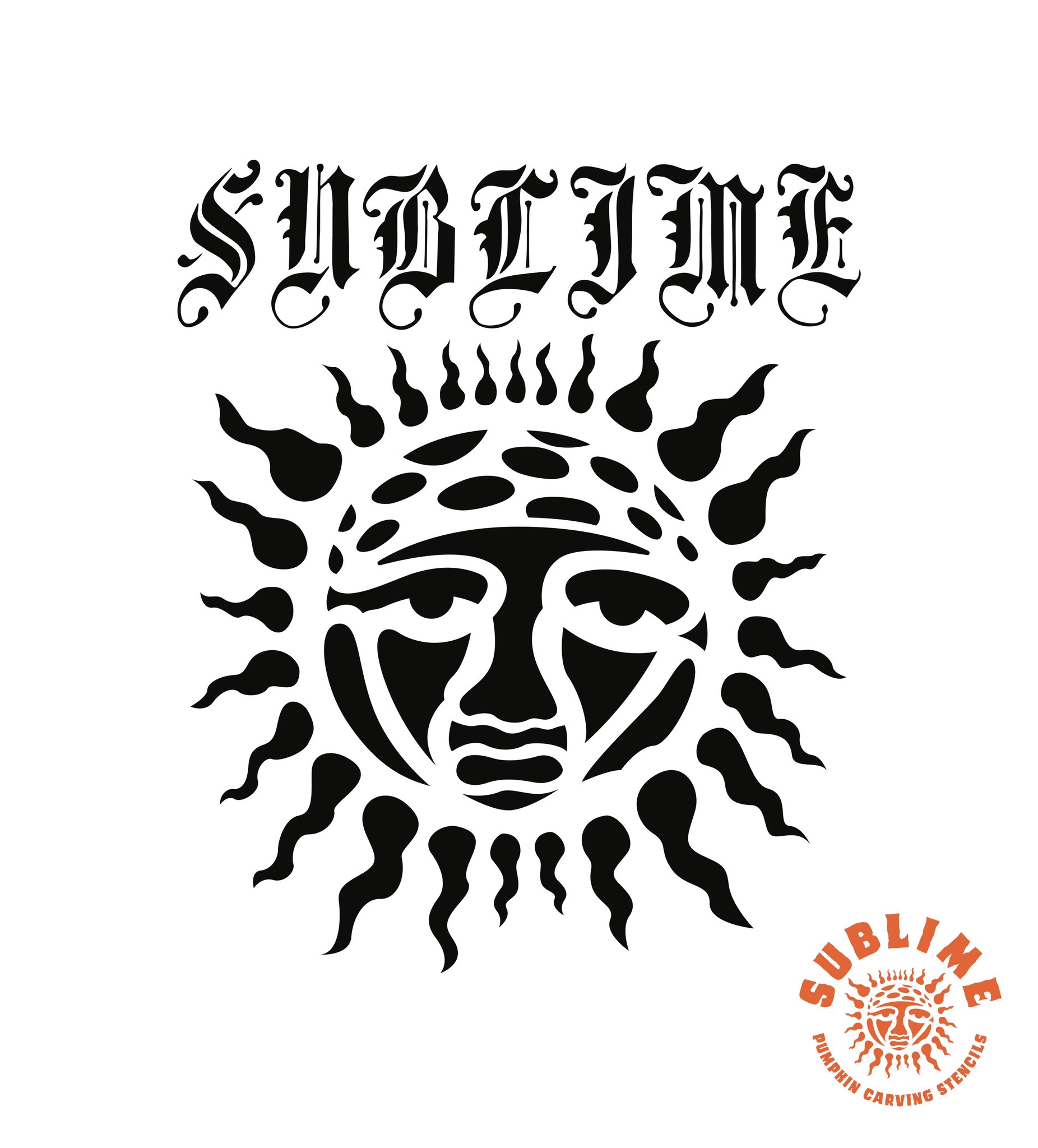 Sublime Sun Logo Black And White