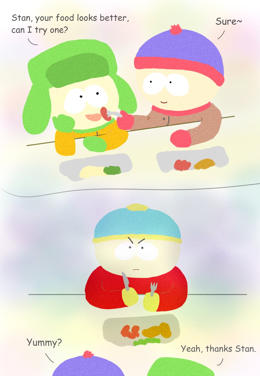 South Park Kyle And Cartman Kiss