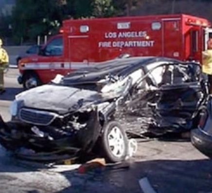 Kanye West Car Accident Pictures