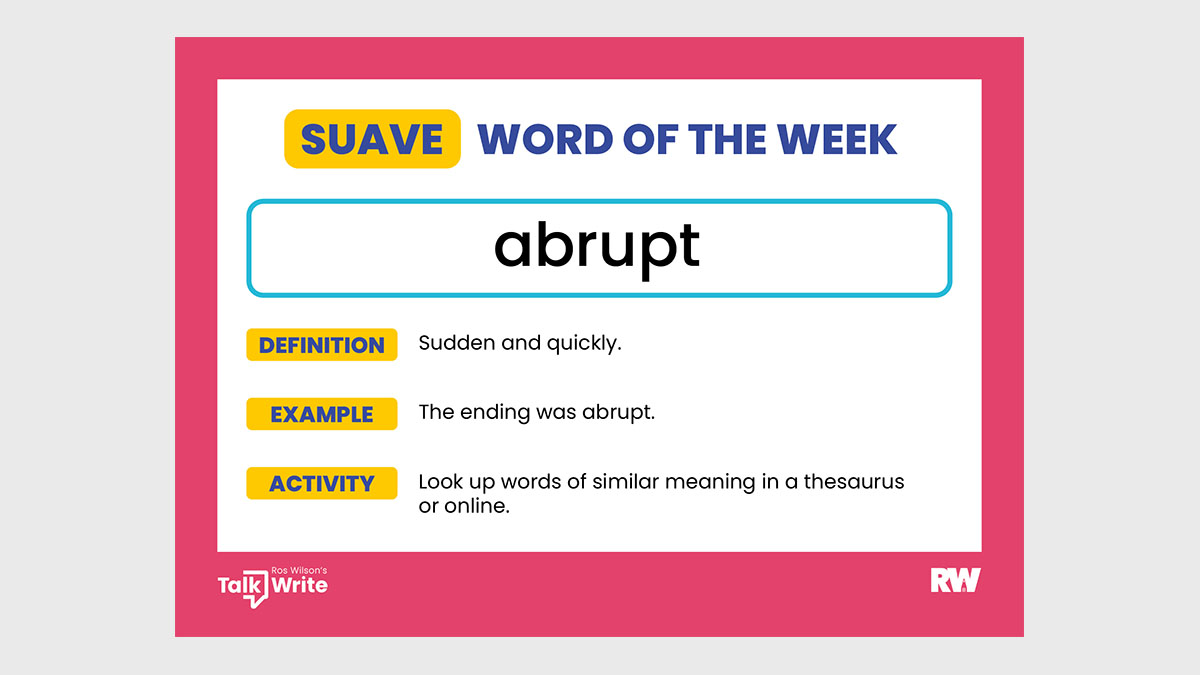Abrupt Definition