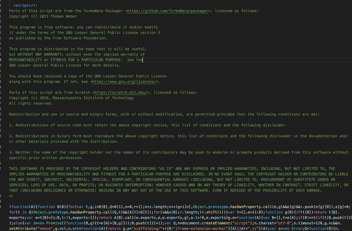 you on Twitter: "TurboWarp Packager for Scratch で、ビデオモーションセンサー花火を HTML化したら、3.1MB のサイズの HTMLファイル ...