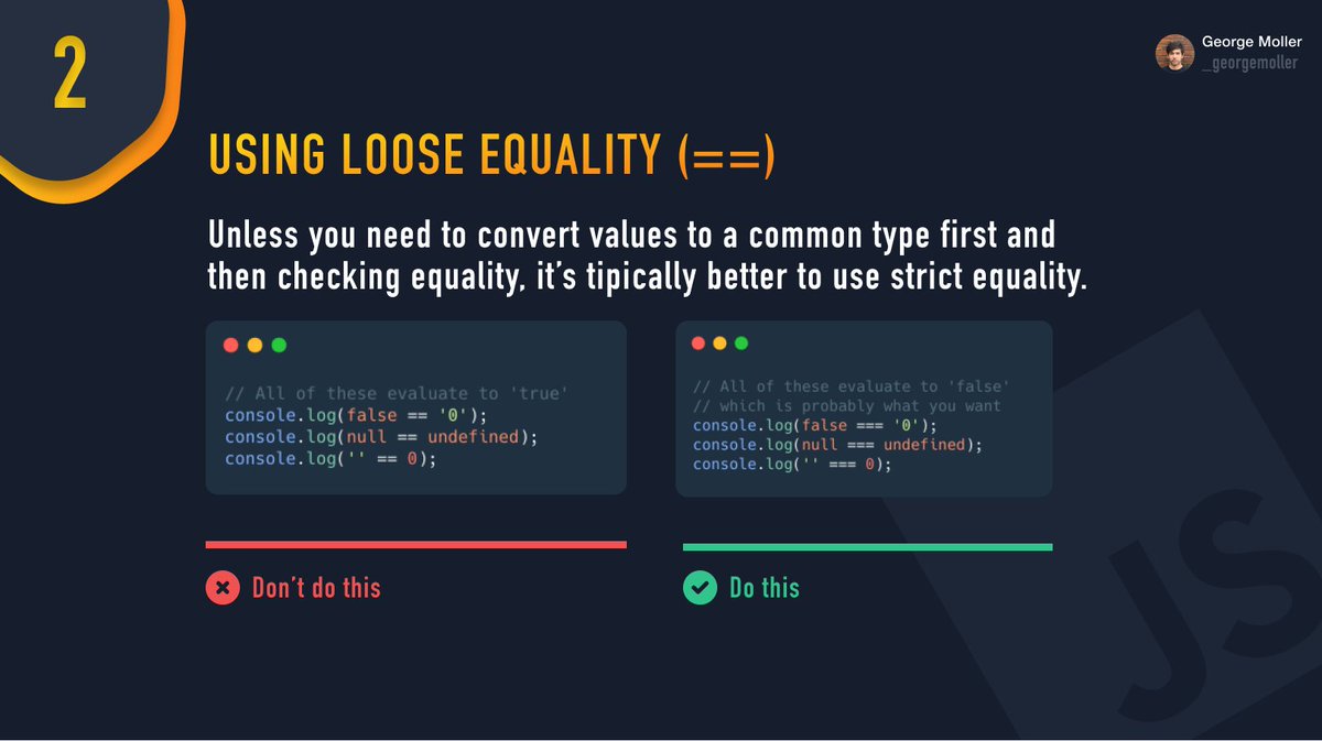 5 common JavaScript mistakes you should avoid. Small thread - Thread ...