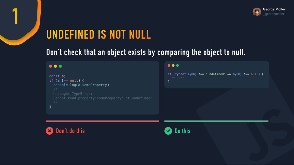 5 common JavaScript mistakes you should avoid. Small thread - Thread ...