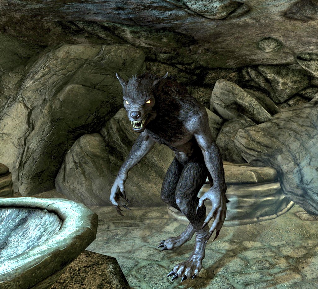 Skyrim Werewolf Vs Dragon