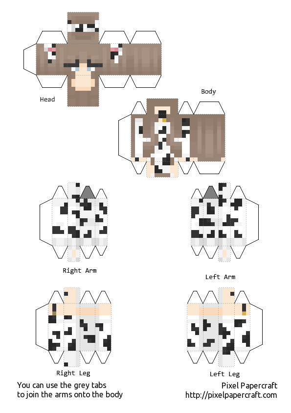 Minecraft Papercraft Wolf