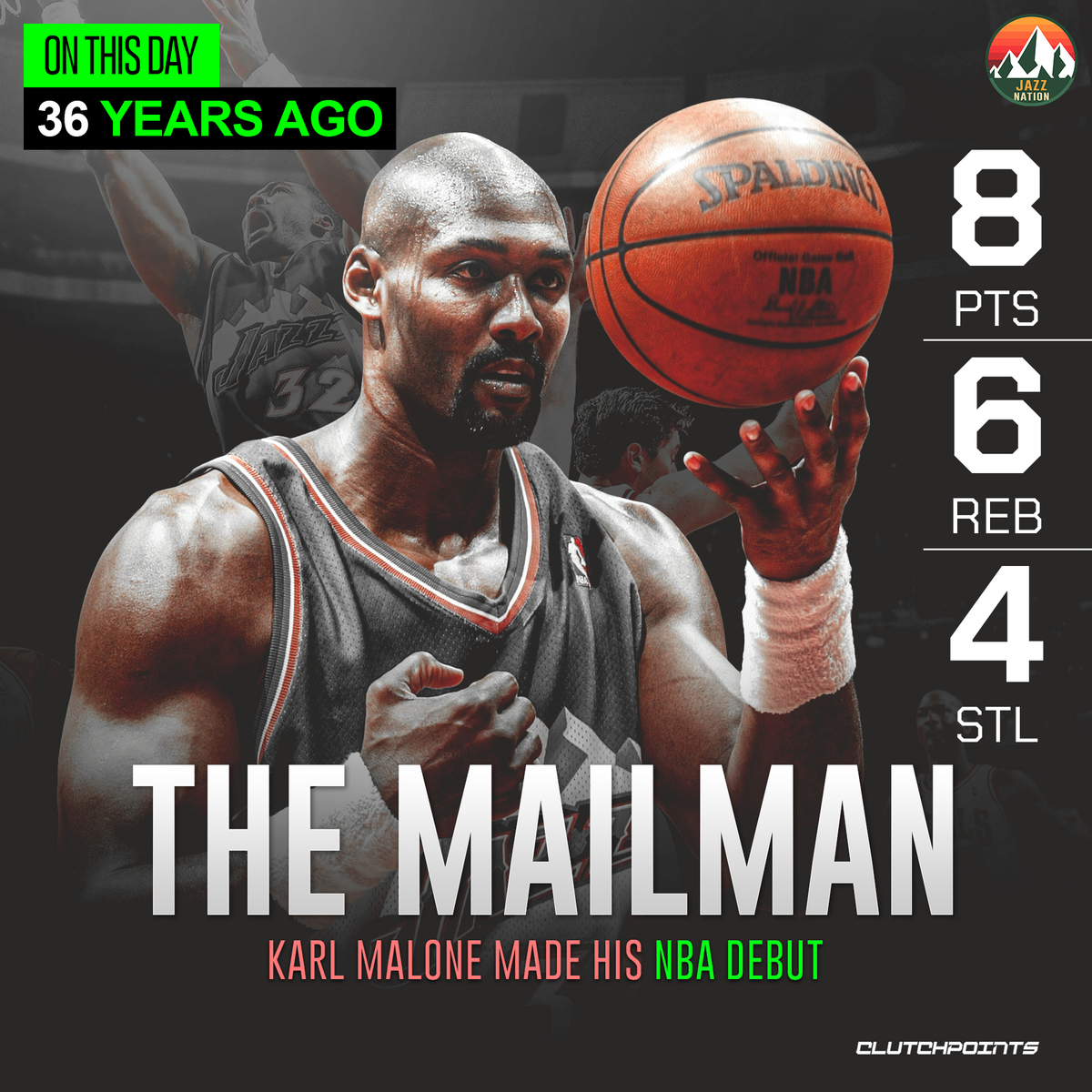 Karl Malone Mailman Poster