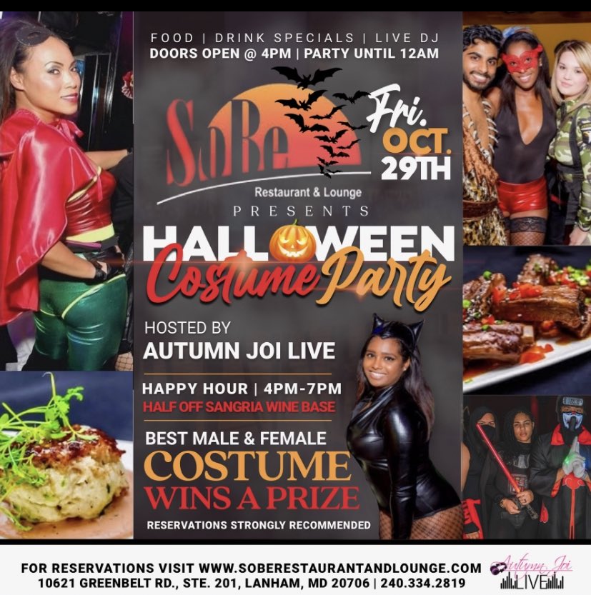 AutumnJoi Live on Twitter: "👻 THIS FRIDAY 👻 🎃Grab your #Halloween costume & come out to SoBe for ...