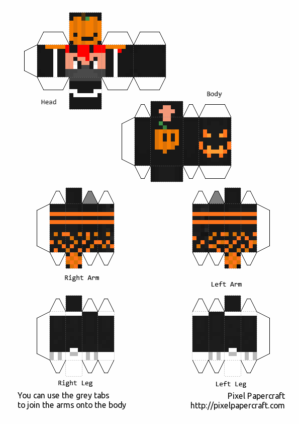 Minecraft Papercraft Creeper Skins