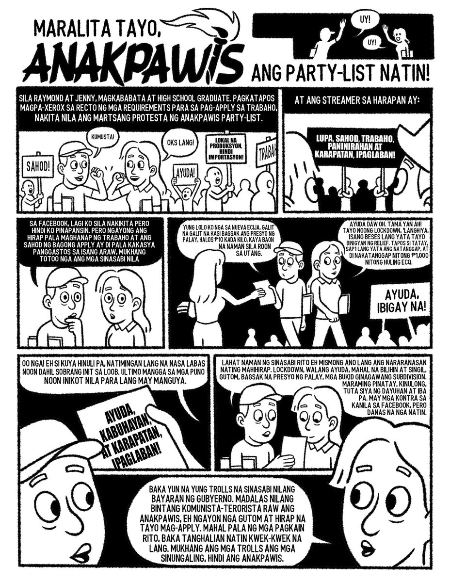 「Polyeto para kay Ka Paeng Mariano ng @AnakpawisPL 🏼 」Tarantadong Kalboの漫画