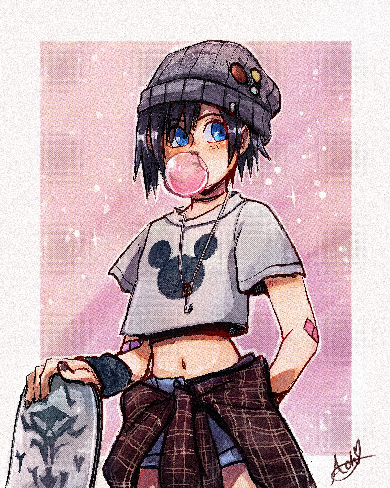 Anime Tomboy Girl Drawing