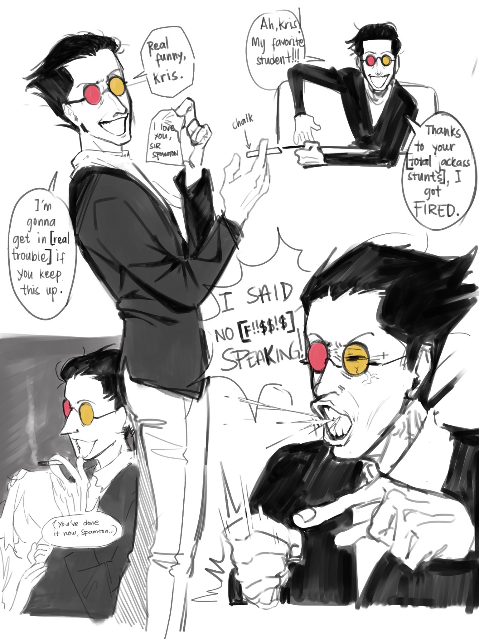 Minmin『commissions OPEN』 on Twitter: "goddamn i love spmtn!teacher AU https://t.co/XPJUfTH7tI ...