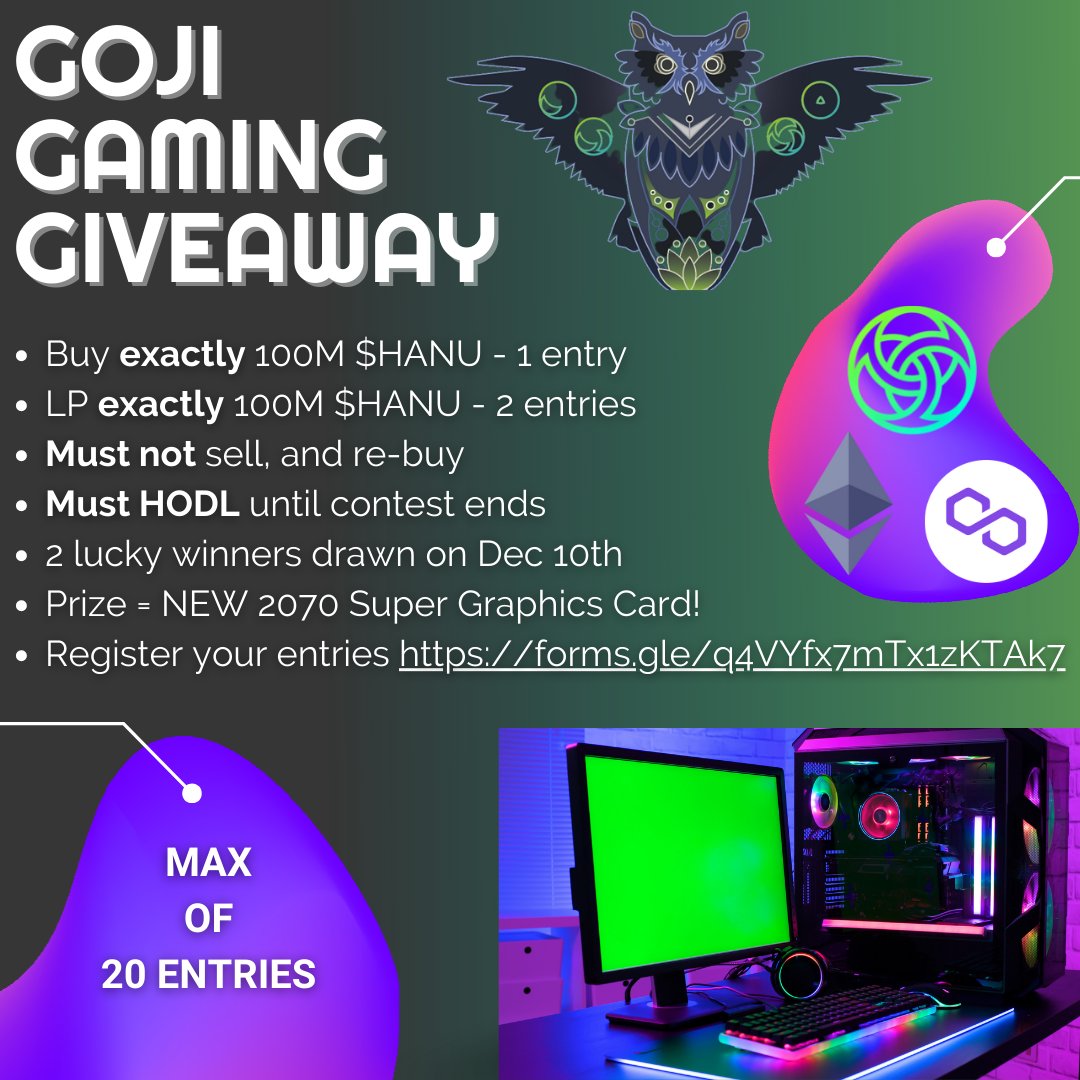 Goji Crypto: $HANU-$MIA-$GOJ-$GABA (@goji_crypto) | Twitter