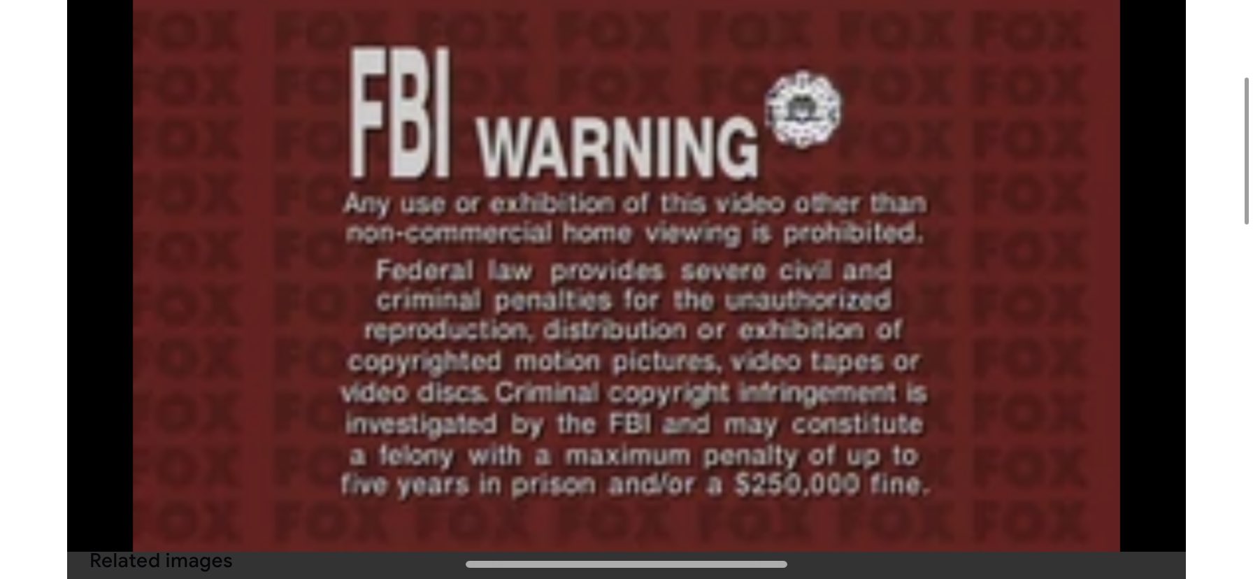 Fbi Warning Logo Red