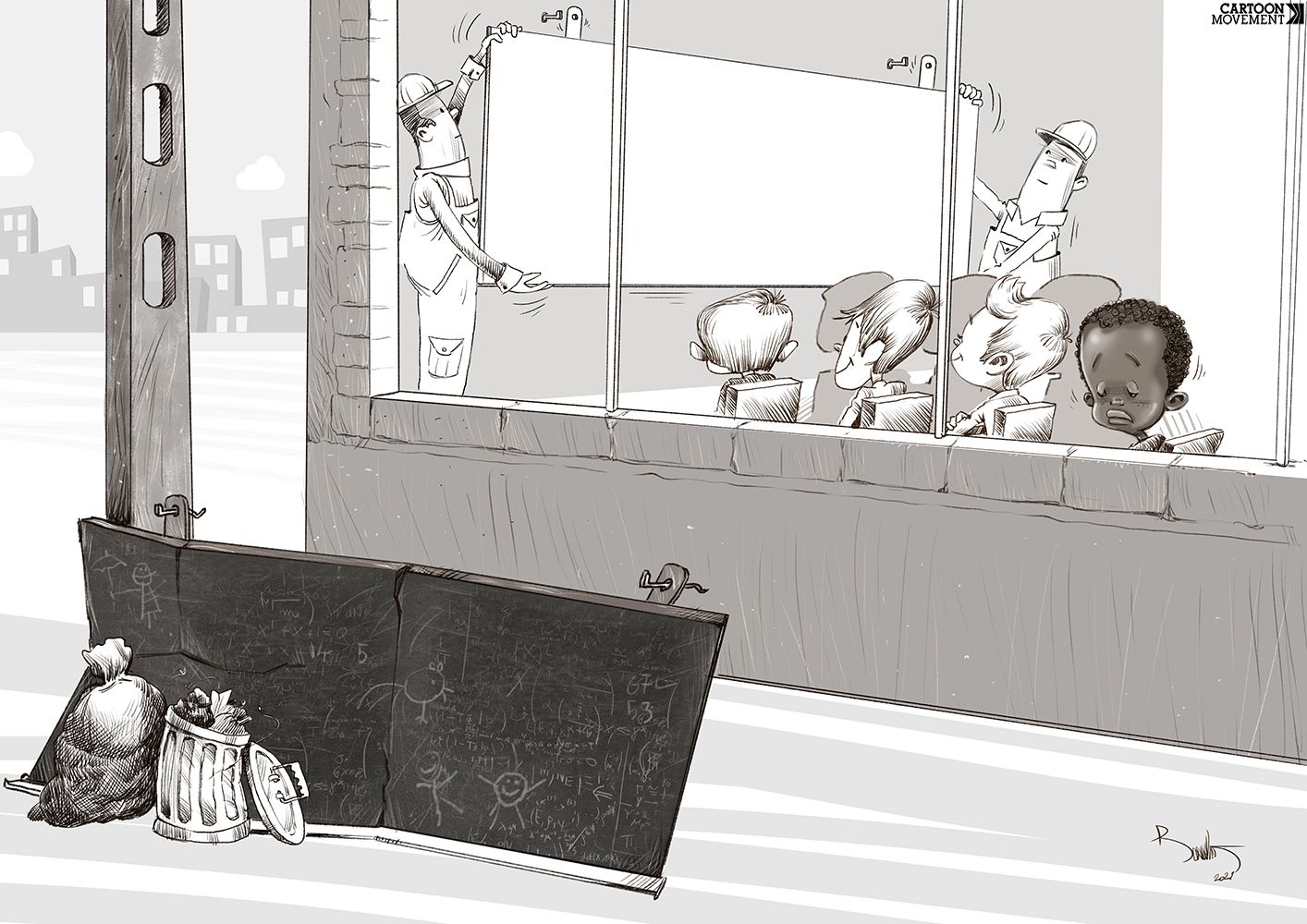 Racial Discrimination In Schools Cartoon