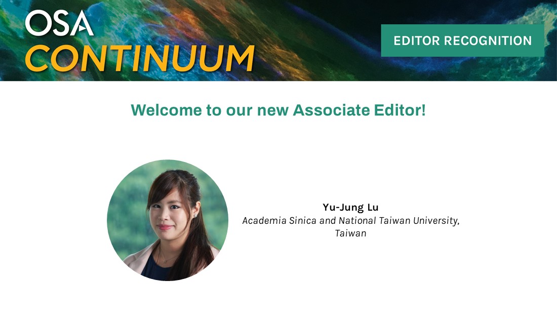 Optica Publishing Group on Twitter: "On this #WelcomeNewEditorsWednesday, meet our new #OPG_OSAC ...