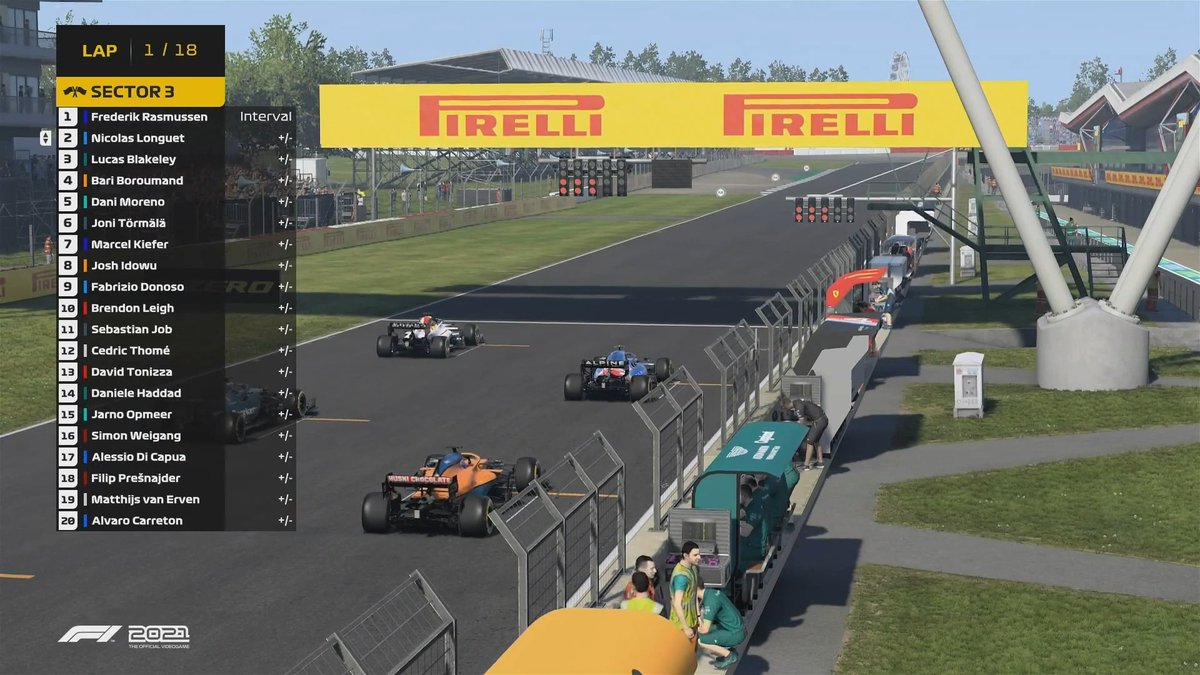 Clean start Freddie Rasmussen @G2Frede leads the field from P1 as all ...