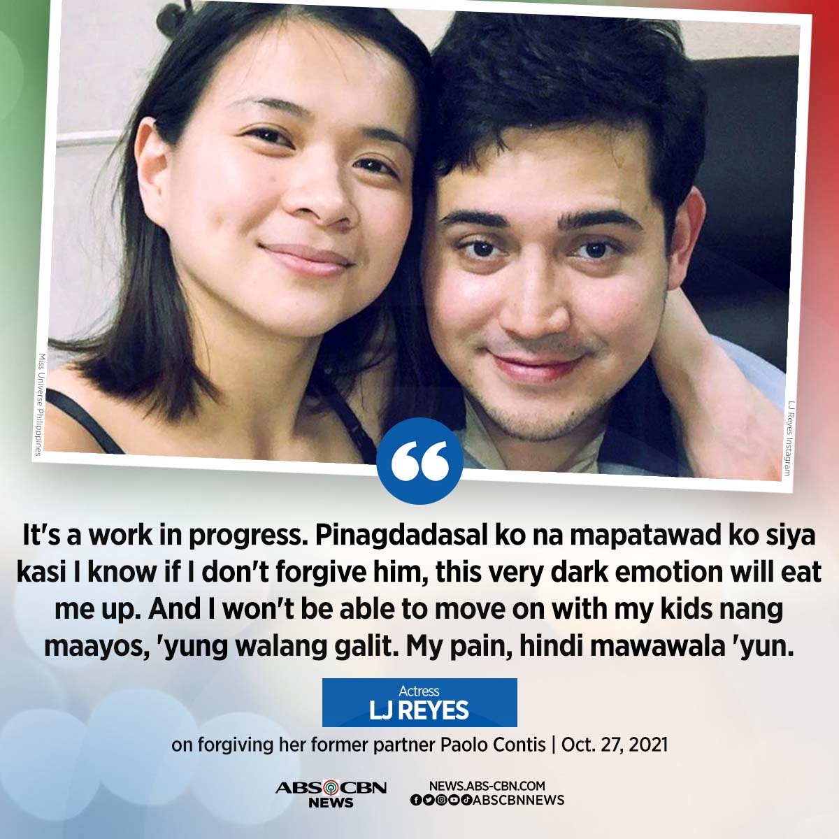 “It will be a very long journey, a difficult one." Despite the pain ...