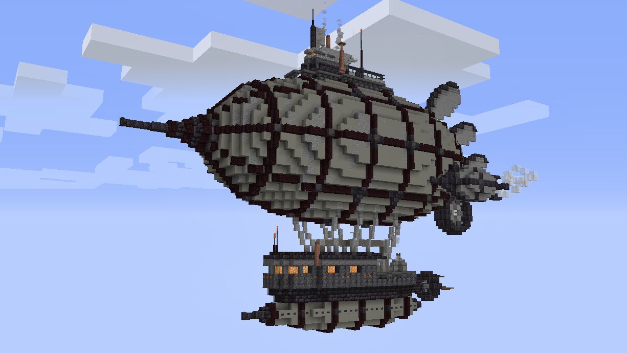 Steampunk Zeppelin Minecraft