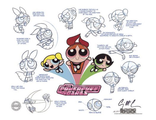 「Production art from The Powerpuff Girls (1998) Bless https:」Hanna ...