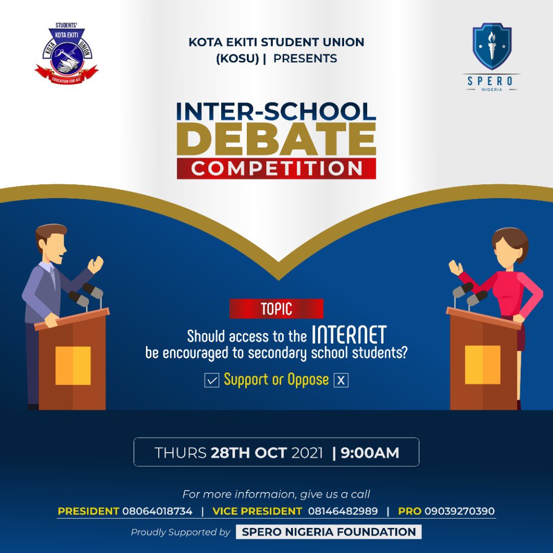 Debate Competition Poster