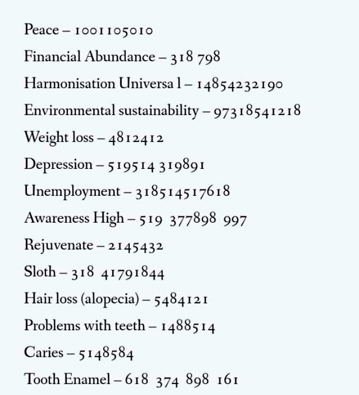 Grabovoi cheating codes, Quantum healing codes, Divine healing codes ...