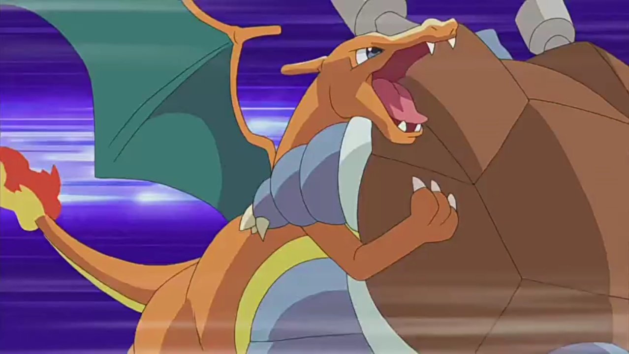 Ashs Charizard Vs Garys Blastoise