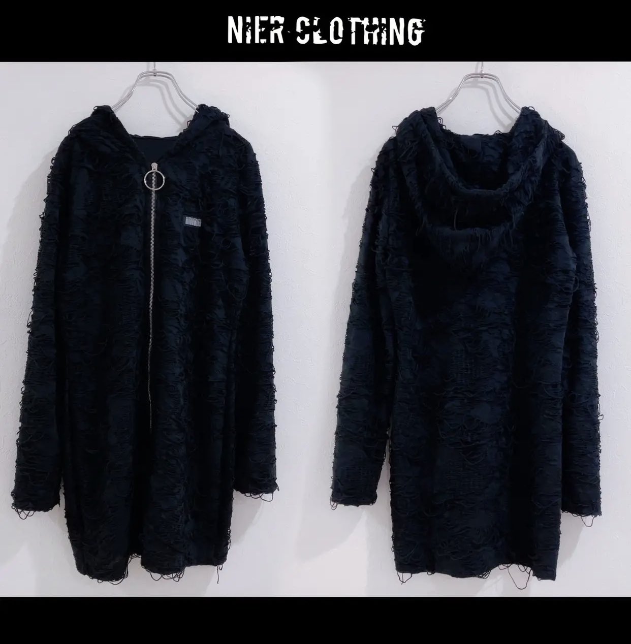 NieR Clothing on Twitter: "🎁8時間〆切プレゼント企画🎁 ダメージ加工BLACK ZIP OUTER 🎁3名様にプレゼント🎁 スタイル映えするユニセックスアイテムです ...