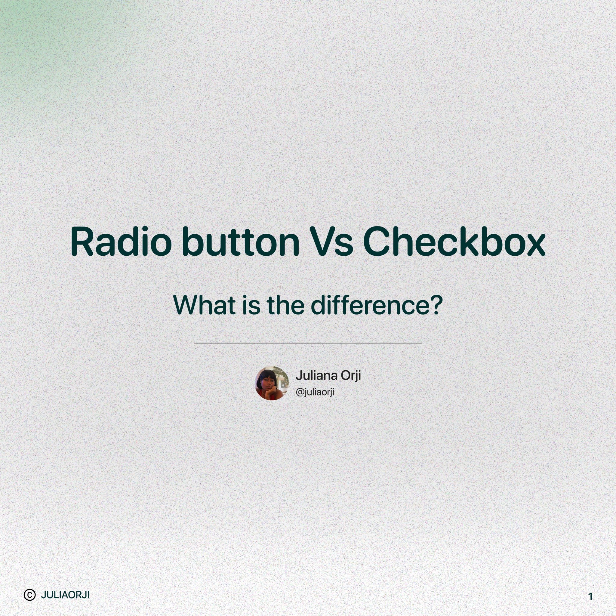 Tomate sofortig Rahmen difference between checkbox and radio button ...