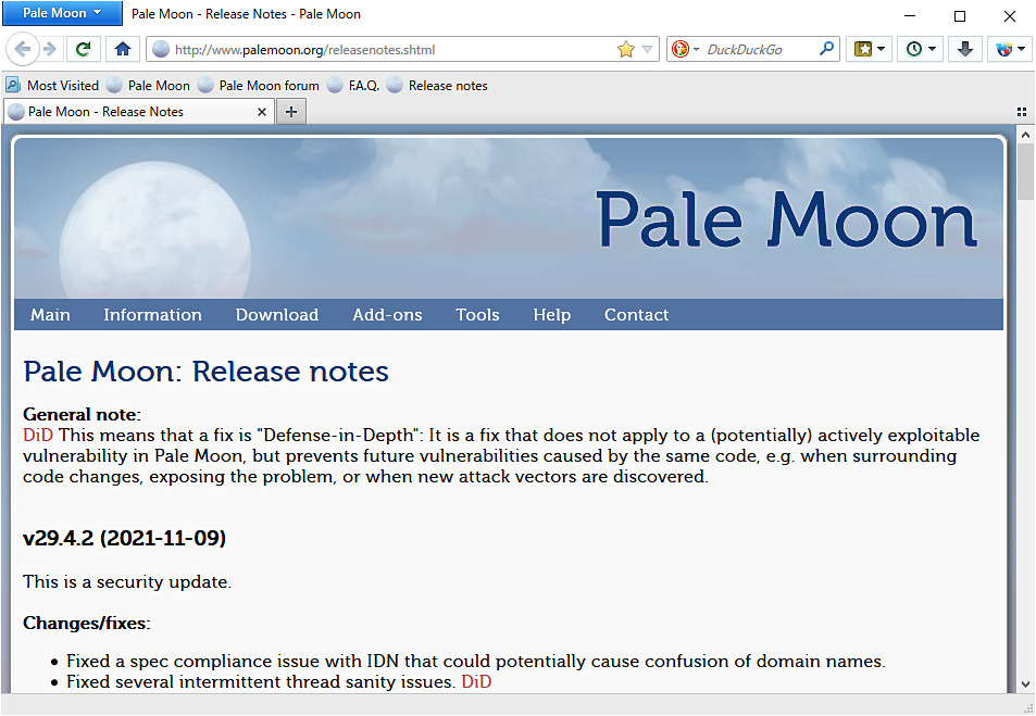 窓の杜 on Twitter: "Firefox派生ブラウザー「Pale Moon」に脆弱性 ～最新版のv29.4.2で修正／スクリプトがサンドボックスを回避する問題などを修正 https ...