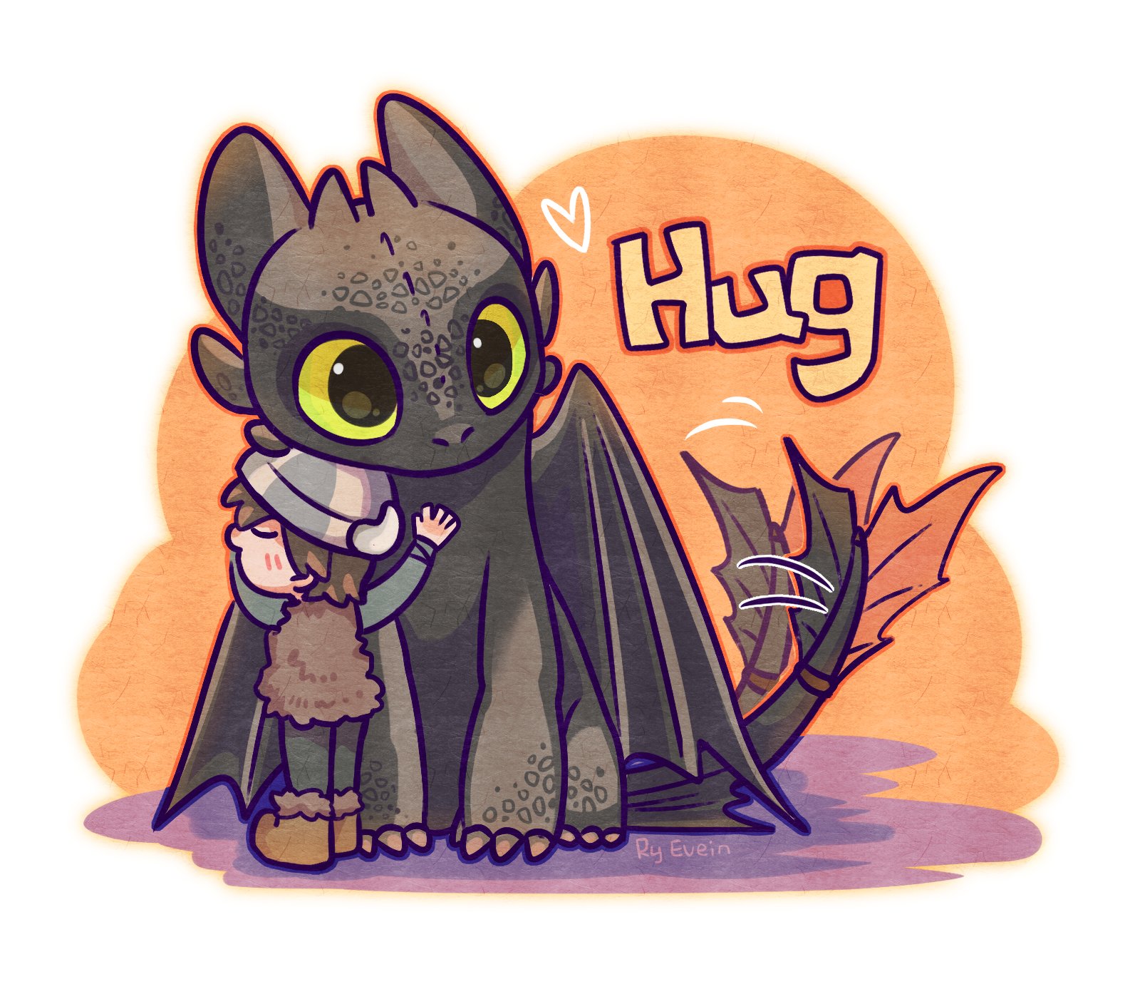 How To Train Your Dragon Hiccup And Toothless Hug