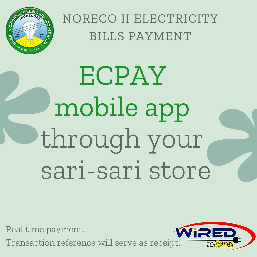 Event - You can now pay your NORECO II electricity bills via ECPAY ...