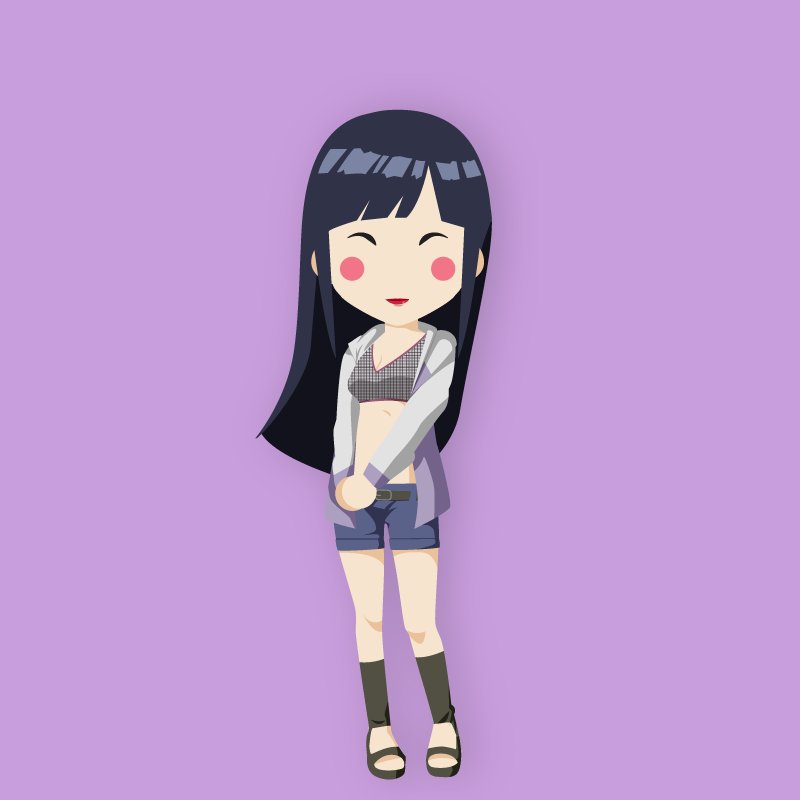 Hinata Hyuga Road To Ninja Chibi