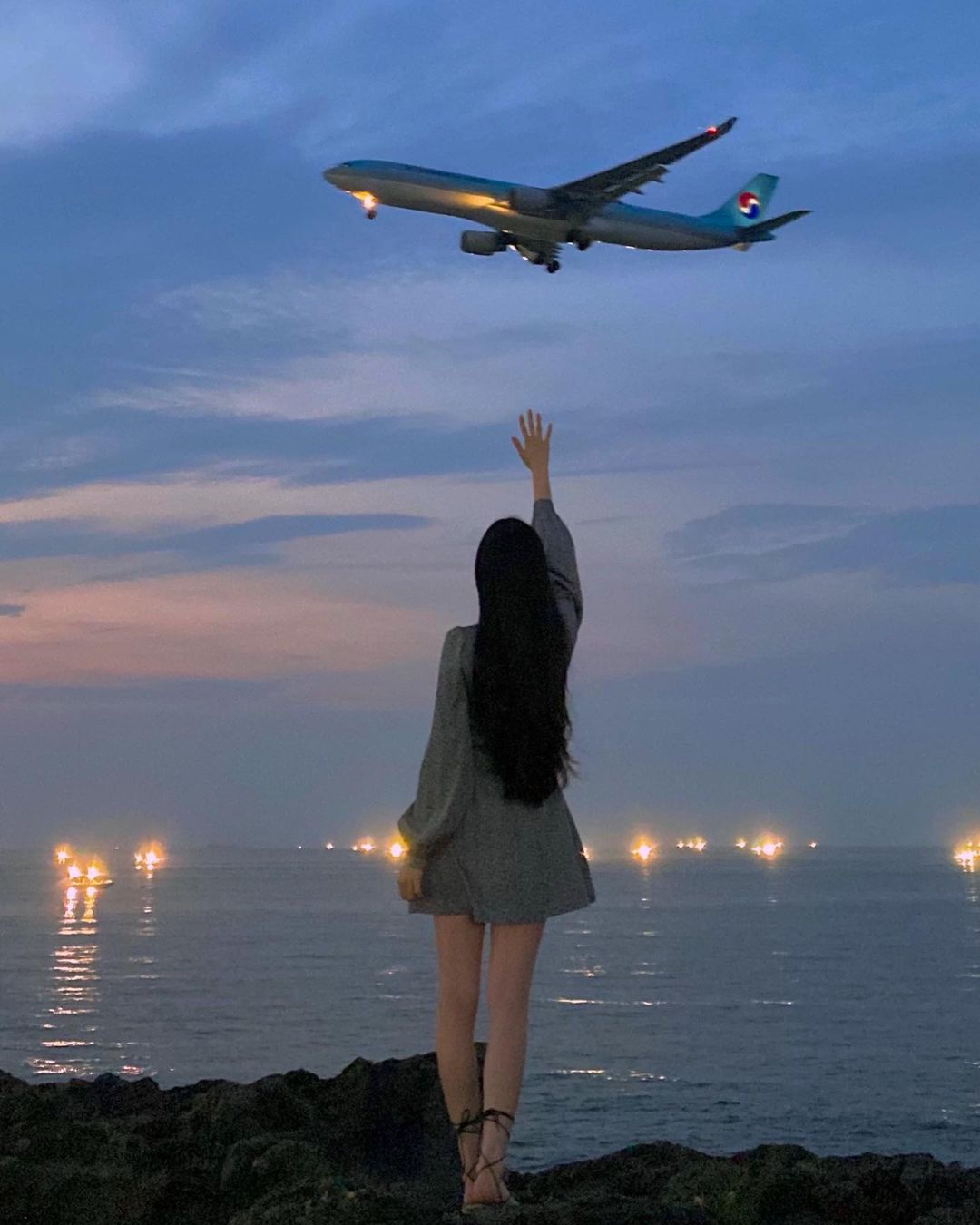 Airplane Sunset Tumblr