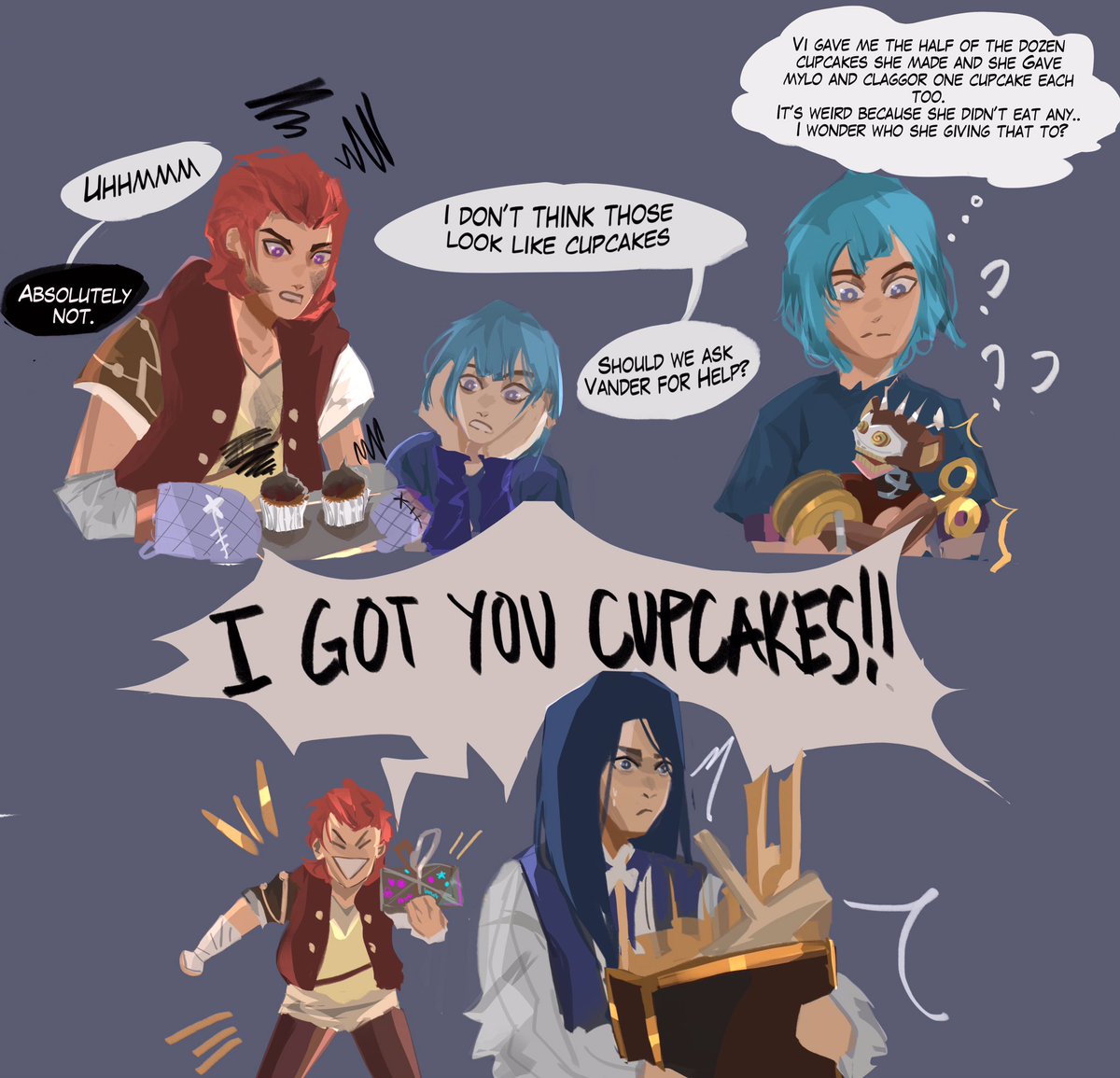 Vi And Caitlyn Cupcake