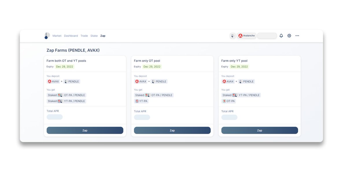 gm. Pendle is now live on @avalancheavax Mint, stake, and trade at ...