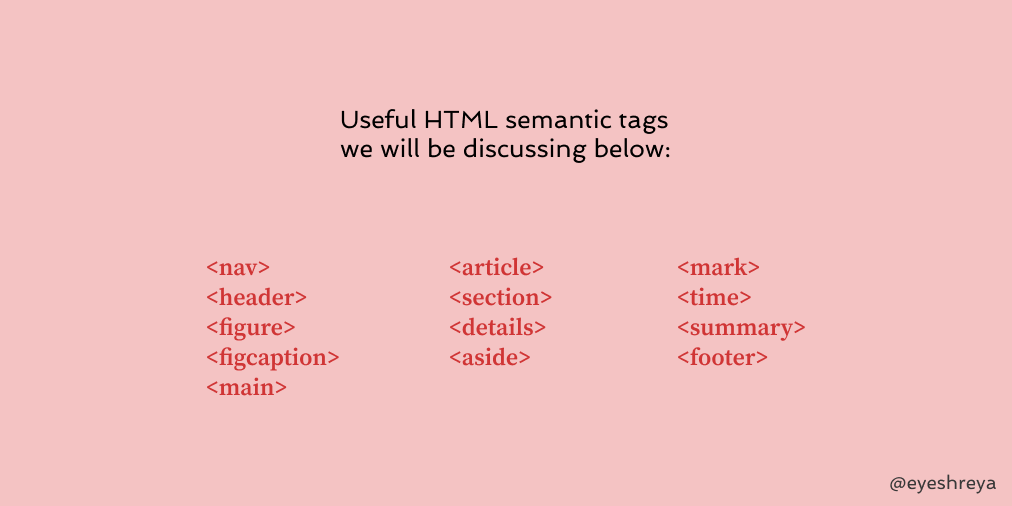 🧱 HTML semantic tags are so powerful in web development still many ...