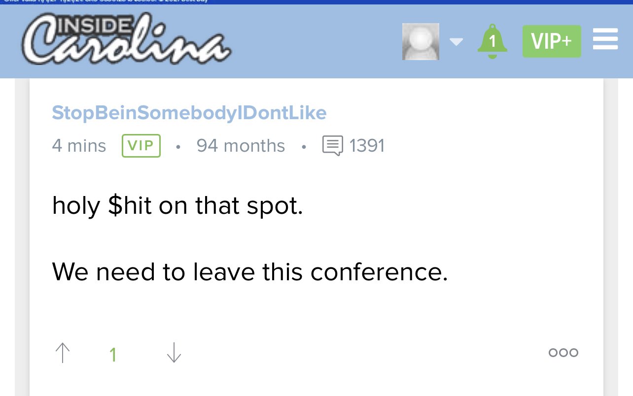 Message Board Geniuses on Twitter: "🚨🚨MELTDOWN ALERT!🚨🚨#NorthCarolina #ItsTimetoLeavetheACC ...