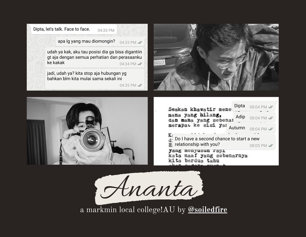 Ananta-verse. [ a markmin local college! AU ] / Twitter