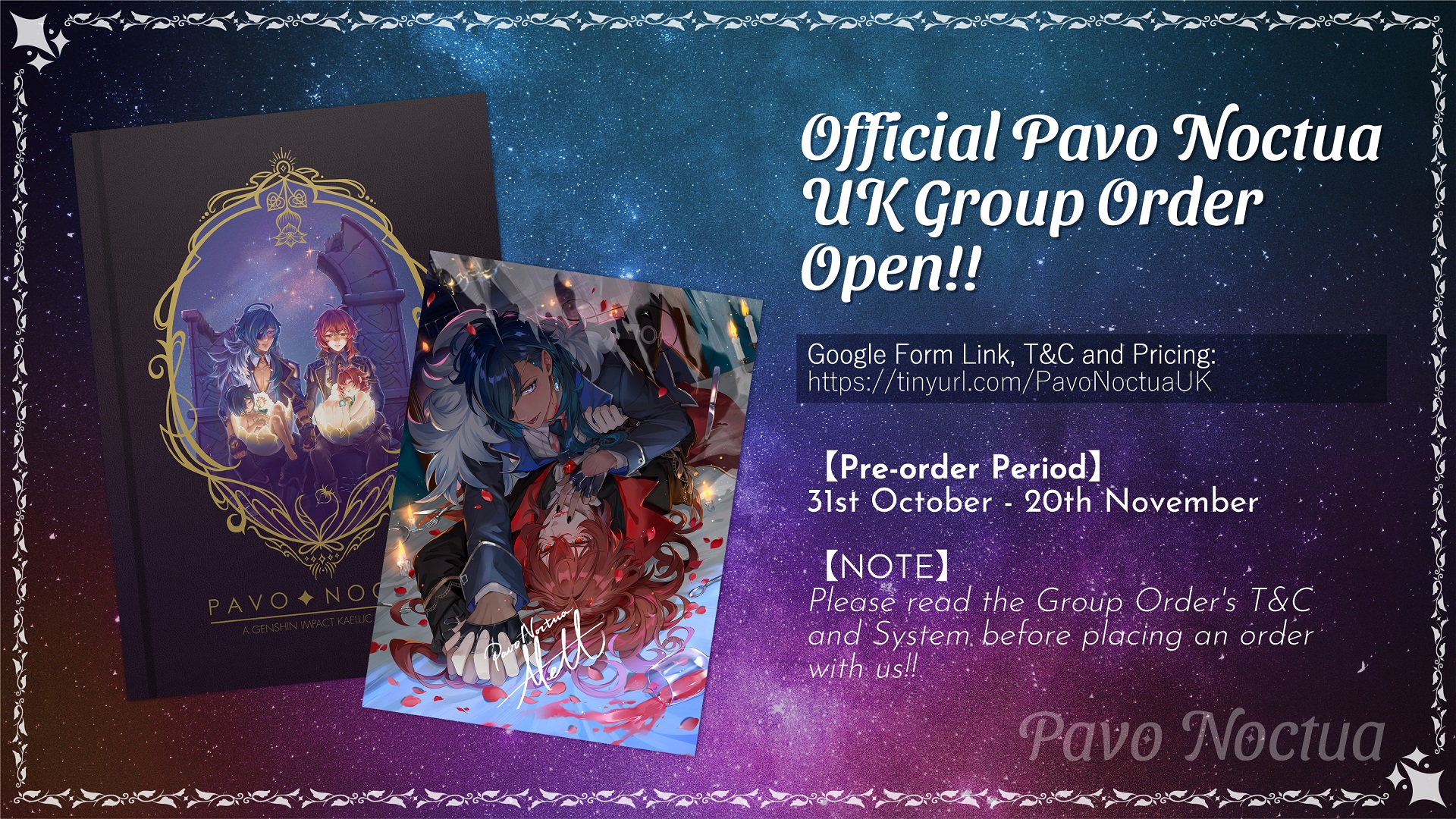 Pavo Noctua: Processing orders! on Twitter: "【🇬🇧 OFFICIAL GROUP ORDER】 ️Pavo Noctua - KaeLuc ...