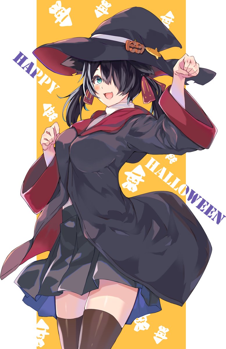 「ハロウィン魔女にゃん姉貴 #ボマイ絵 #ふじょうあや (@AyaFujo) 」|nekur@のイラスト