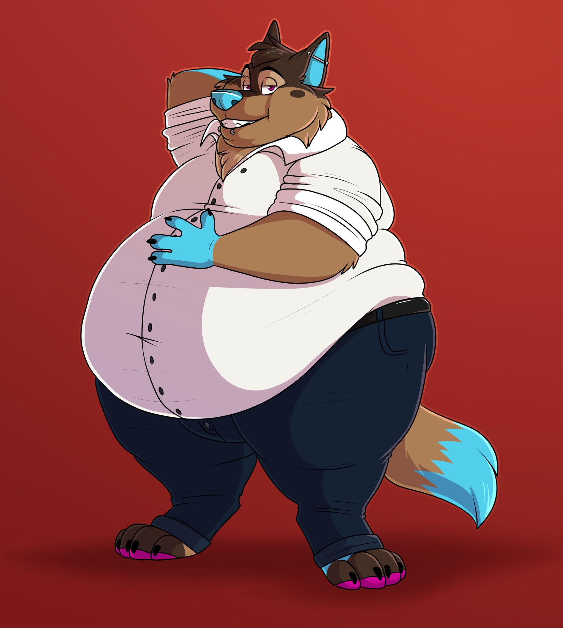 Fat Werewolf Red The Werewolf By Joe Anthro - Fur Affinity [dot] Net