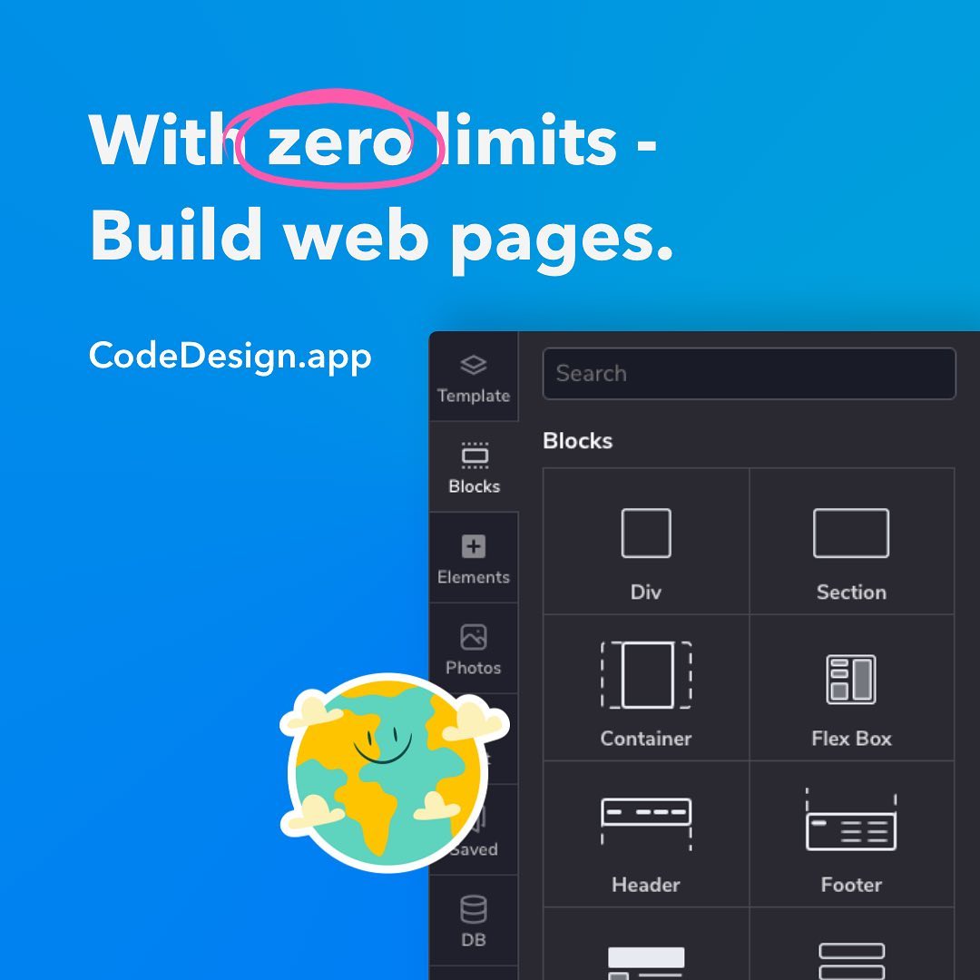 Codedesignapp On Twitter With Zero Limitations Design Build Deploy And Export Webpages 