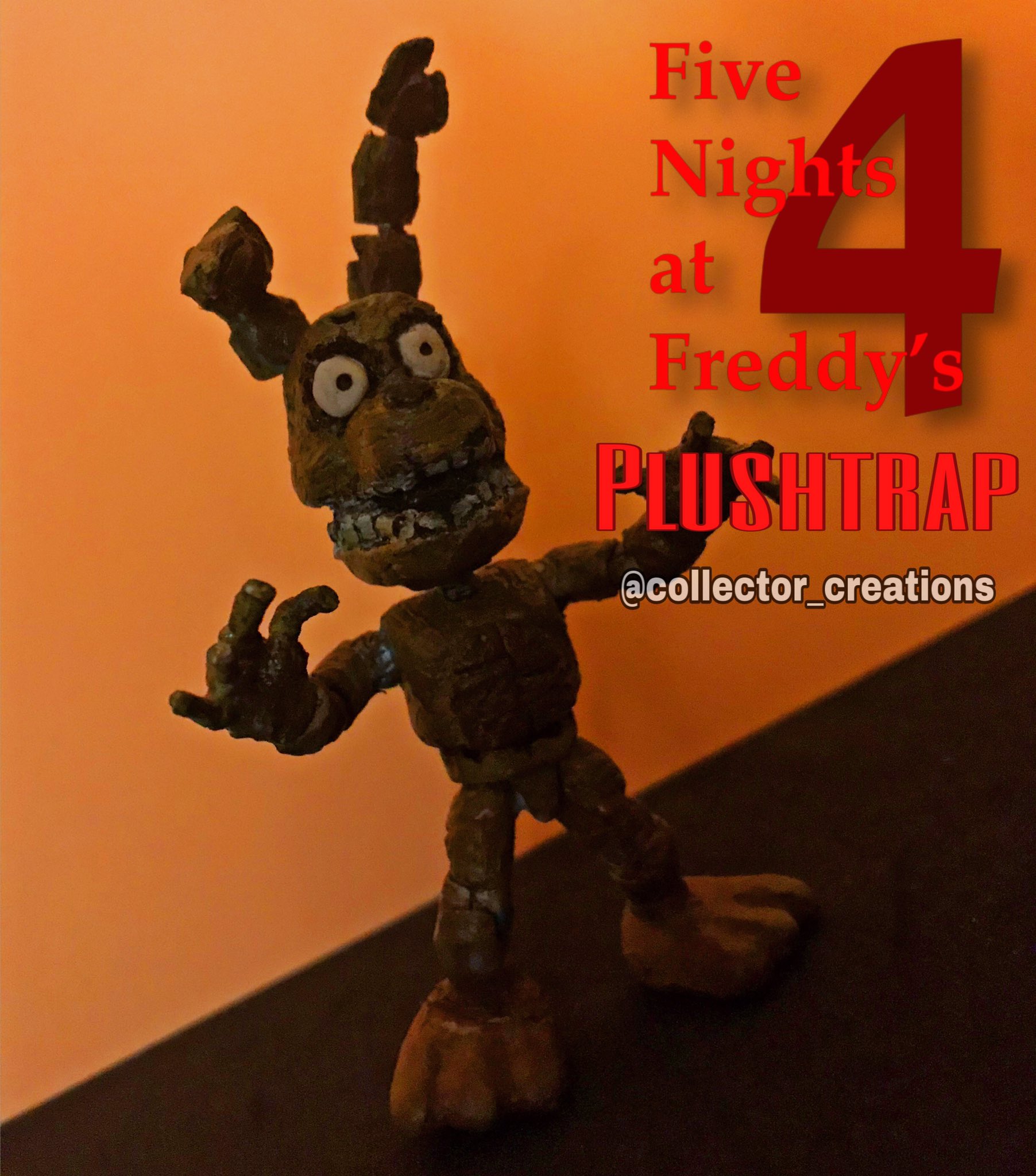 Will on X Here s my custom action figure of plushtrap from fnaf4 I posted it on insta yesterday for Halloween but I forgot to post it here. fnaf fnafsecuritybreach fnaffanart customactionfigures figur...