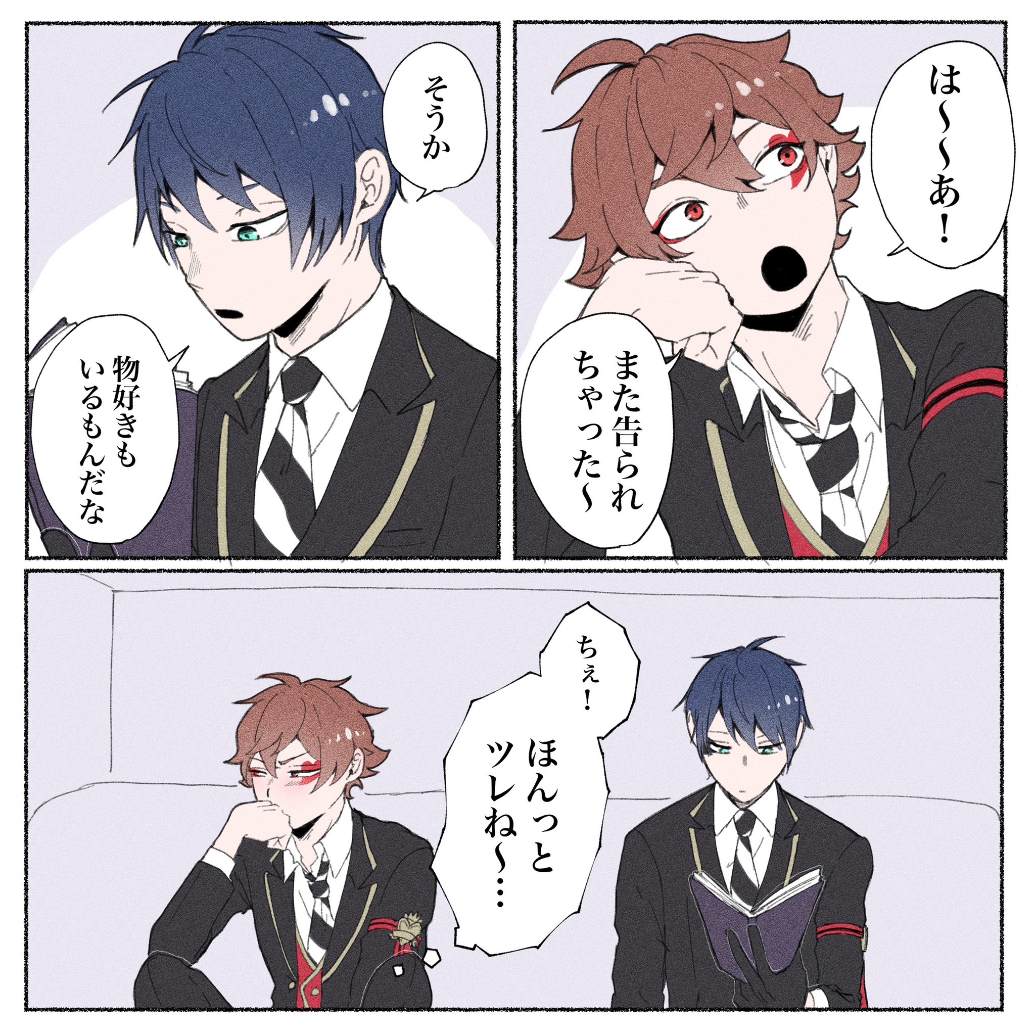 mdk on Twitter: "#twst_BL ※デュエス 3年目に実りそうな片想いエスくん (髪型と装飾をちょっぴり捏造しています) https://t.co/wGcKUCwUp5 ...